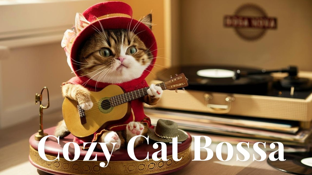 Enjoy the cozy vibes of Bossa Nova with this cute cat - YouTube