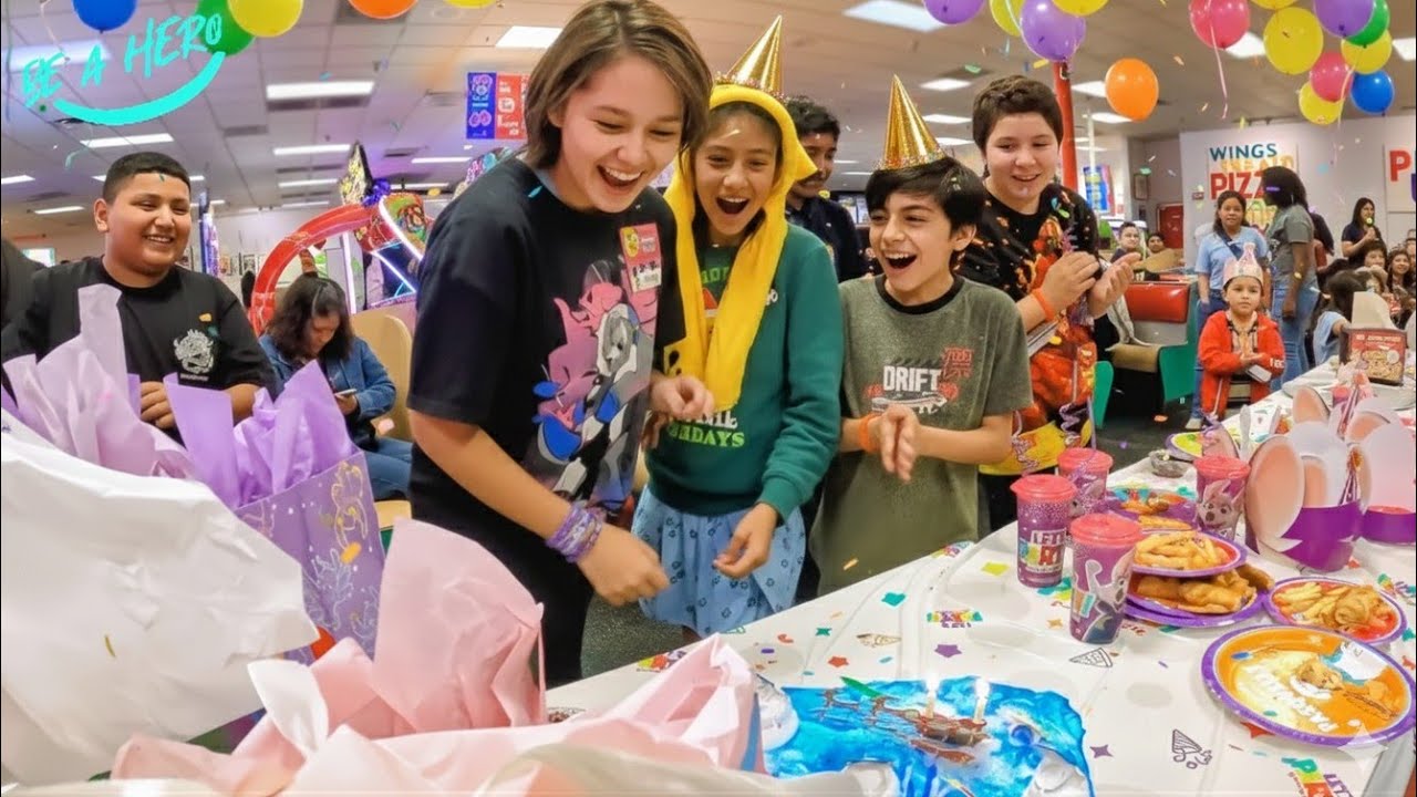 Celebrating Emma's 12th birthday with friends and family at Chuck E ...