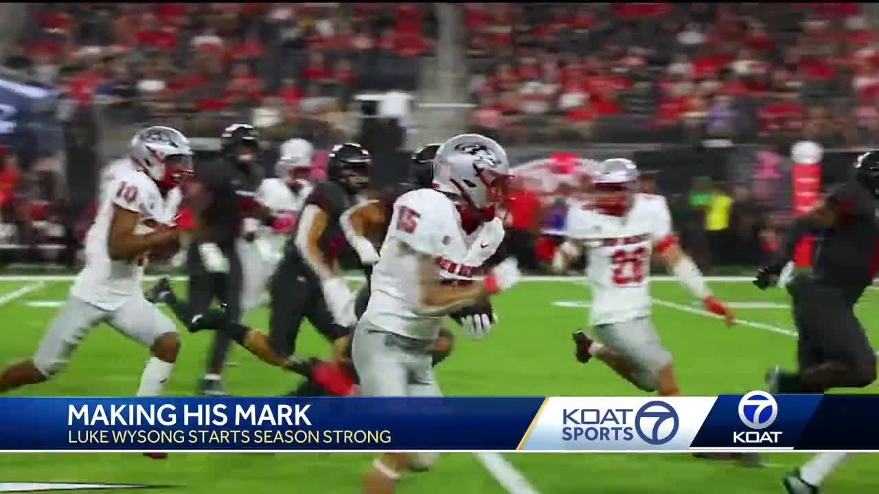 How Luke Wysong has solidified himself as WR1 with UNM Football - YouTube