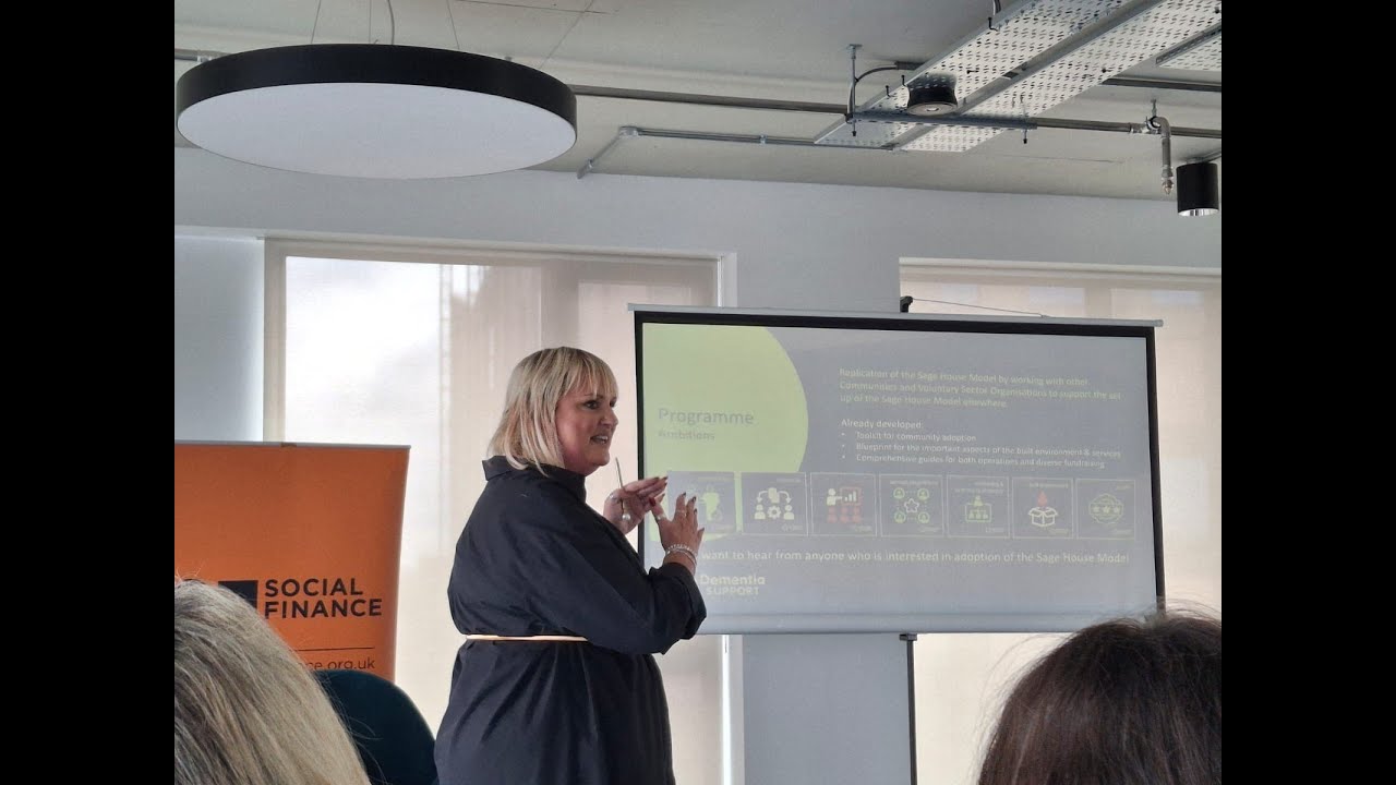 Dementia Support CEO Sally Tabbner presenting the Sage House Model at ...
