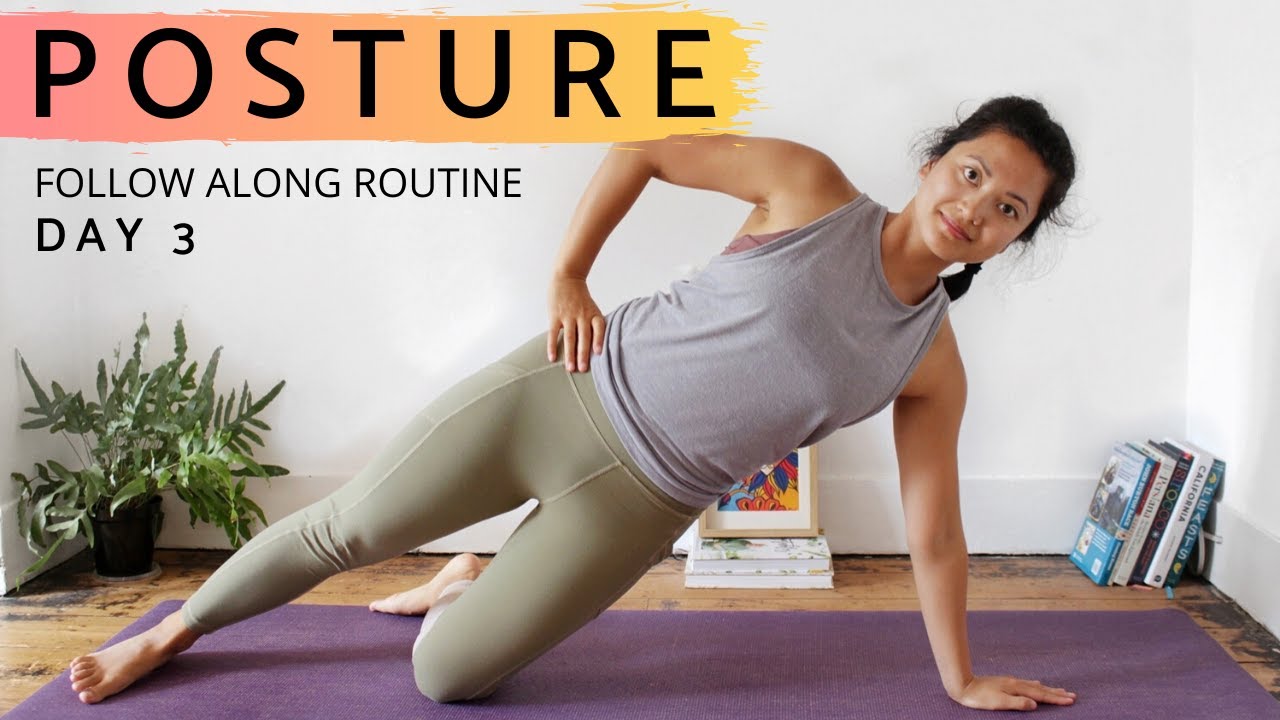 CORE & MID BACK EXERCISES FOR POSTURE AND STRENGTH Day 3 -Rounded ...