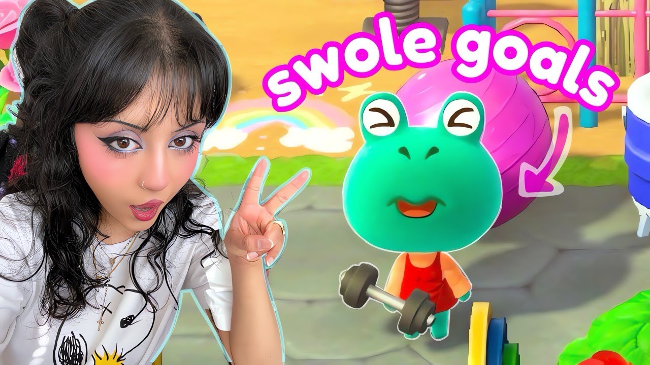 Building the Cutest Gym Ever for Tad! 🌈🌟| ACNH DLC - YouTube