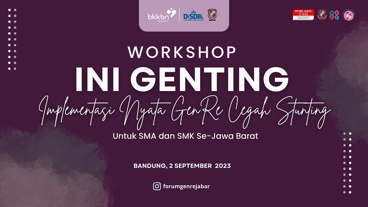 WORKSHOP INI GENTING UNTUK SMA DAN SMK SE-JAWA BARAT - YouTube