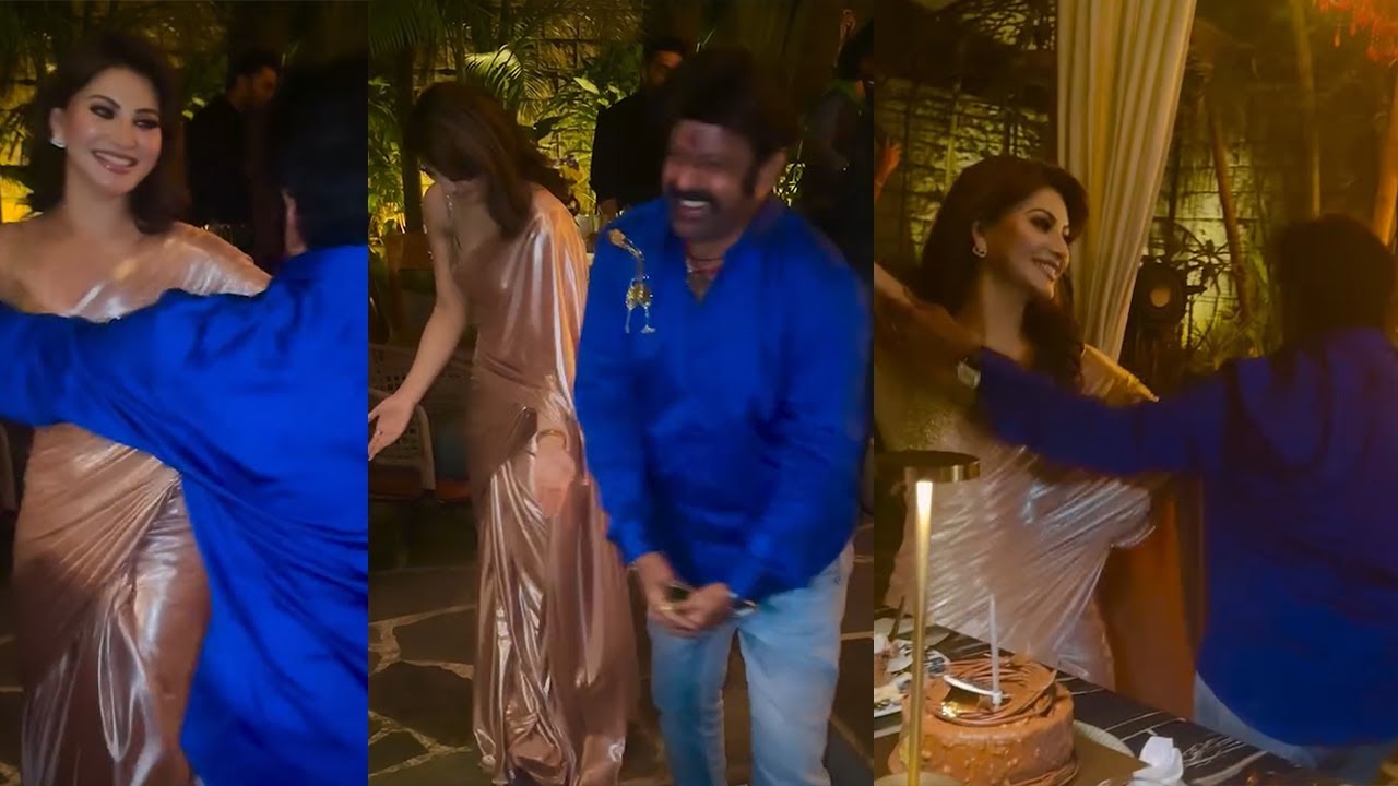 Balakrishna Dance With Urvashi Rautela at Daaku Maharaaj Success Party ...