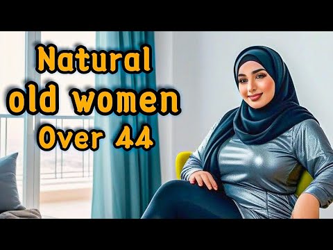 Natural Older Woman over 44 | Attractive Arabic _ Muslim with hijab