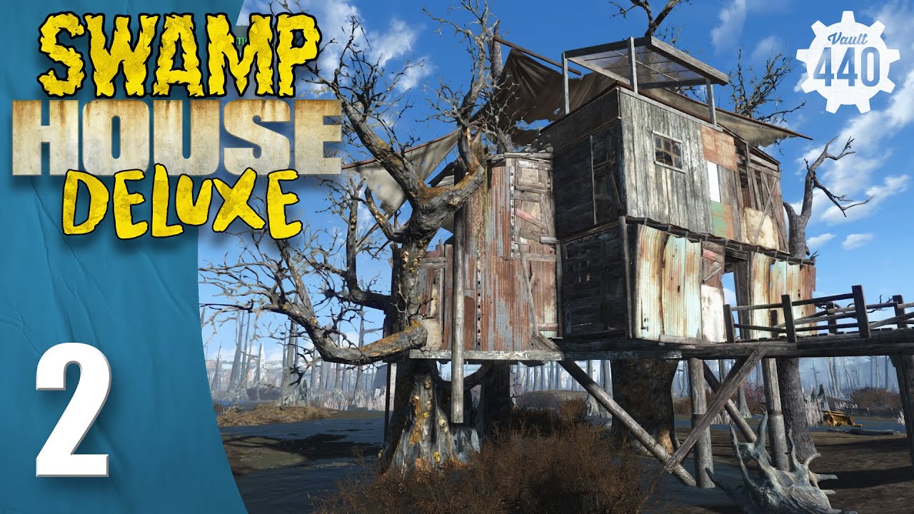LETS BUILD IT! - Swamp House Deluxe - part 2 - (Fallout 4/PS4/MODS ...