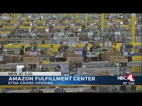 Amazon fulfillment center in Etna Township holds grand opening ceremony