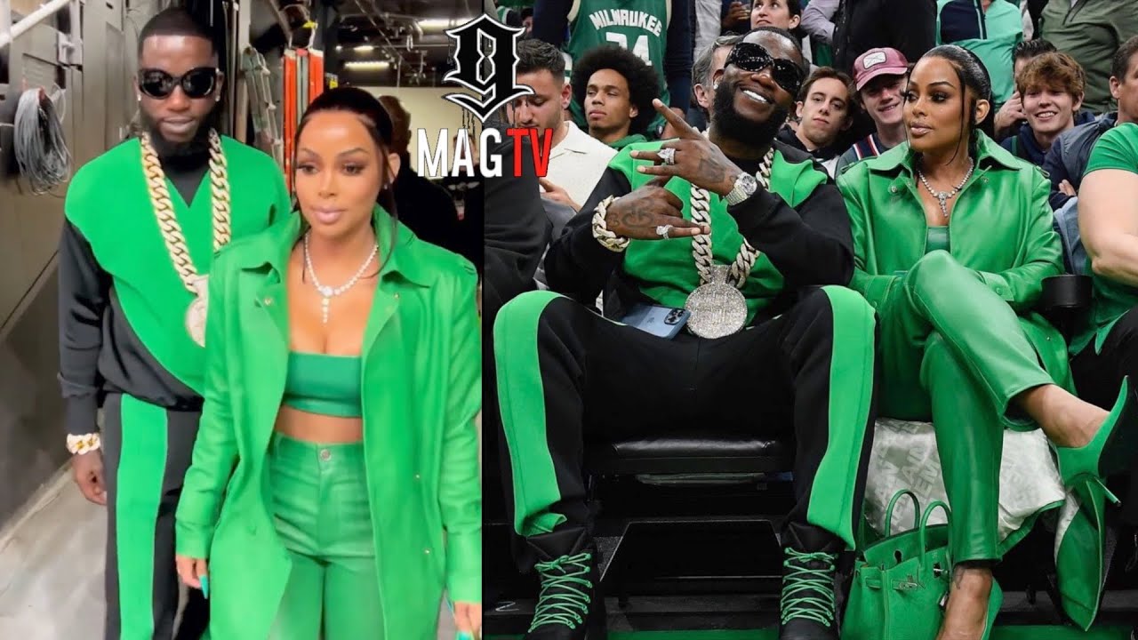 Gucci Mane & Wife Keyshia Ka'oir Arrive At The Celtics Game Lookin Like ...