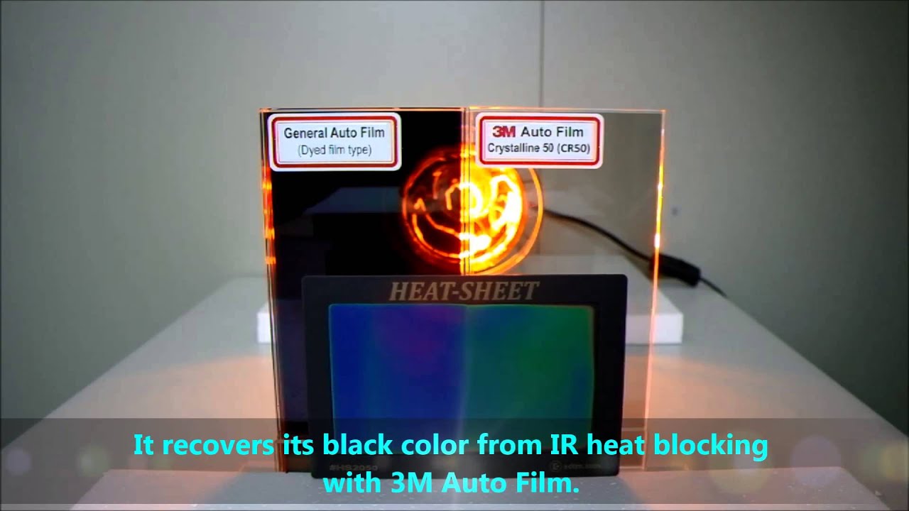 3M Window Film - heat sheet demonstration - YouTube