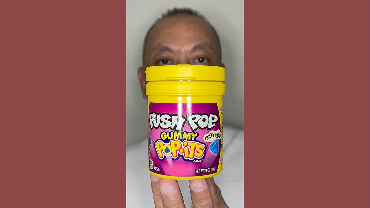 👂 ASMR PUSH POP GIMMY POP-ITS CANDY STRAWBERRY FLAVOR AND EATING SOUNDS ...