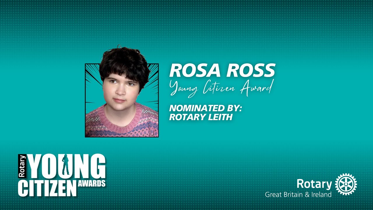 Rosa Ross - Rotary Young Citizen Awards 2025 - YouTube