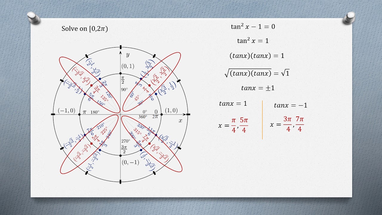 Trigonometric Equations Homework Examples 7b continued - YouTube