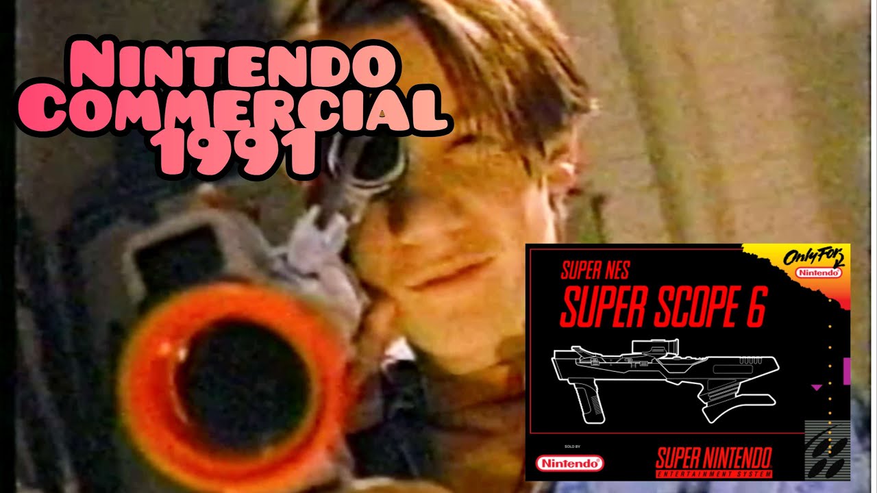 1991 SUPER NINTENDO SUPER SCOPE 6 COMMERCIAL 📼 90's RETRO TV COMMERCIALS - YouTube