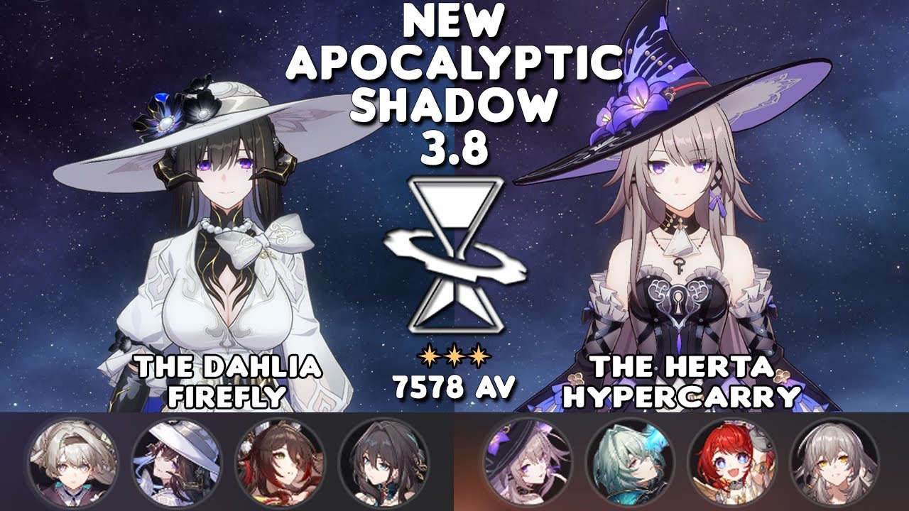 New Apocalyptic Shadow v3.8 | E0S1 The Dahlia & E0S1 The Herta | 7578 ...