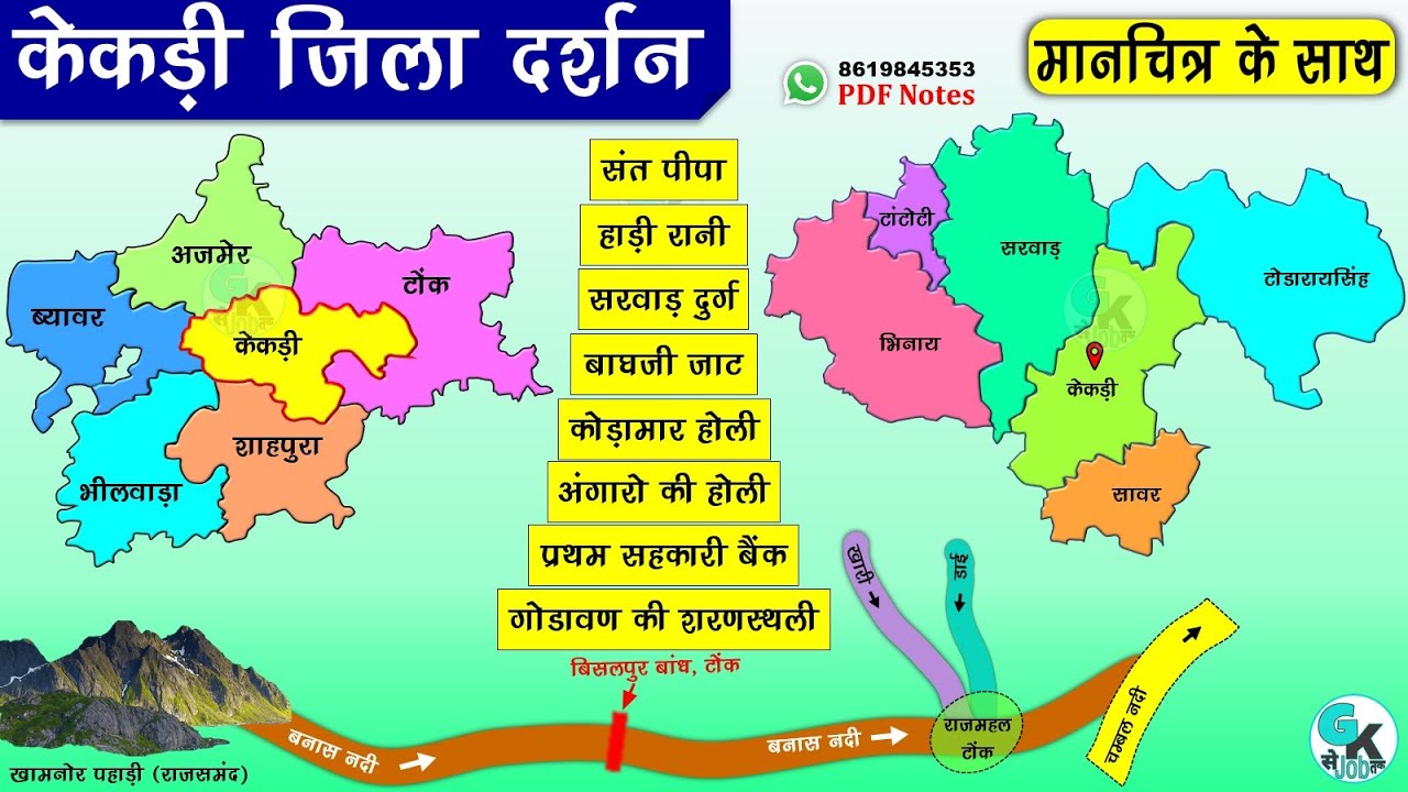 केकड़ी जिला दर्शन | Kekri District with Map | New District of Rajasthan ...