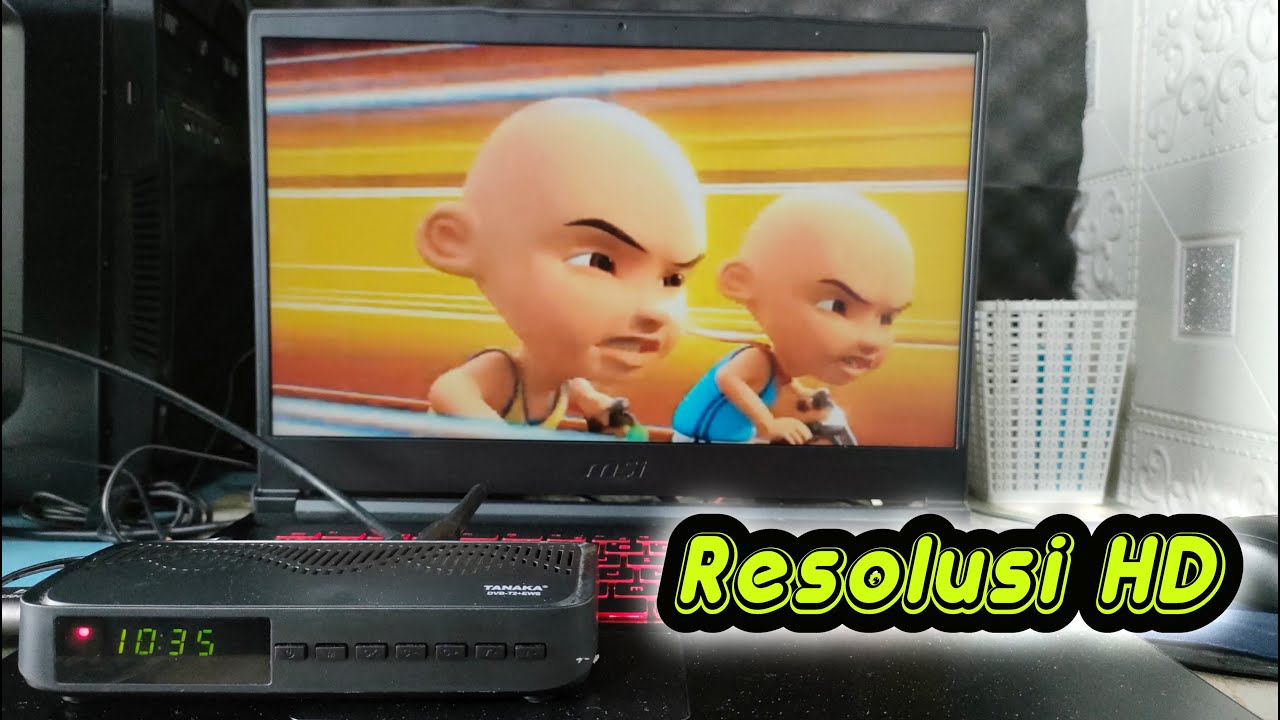 Cara Menghubungkan STB TV Digital Ke Laptop - YouTube