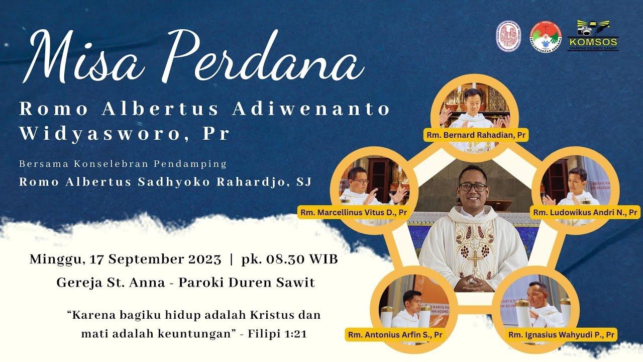 Misa Perdana Romo Wenan di Gereja Santa Anna - YouTube