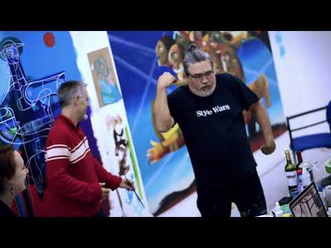 Doze Green rocking a Mr Wiggles Painting TC5 Crew - YouTube