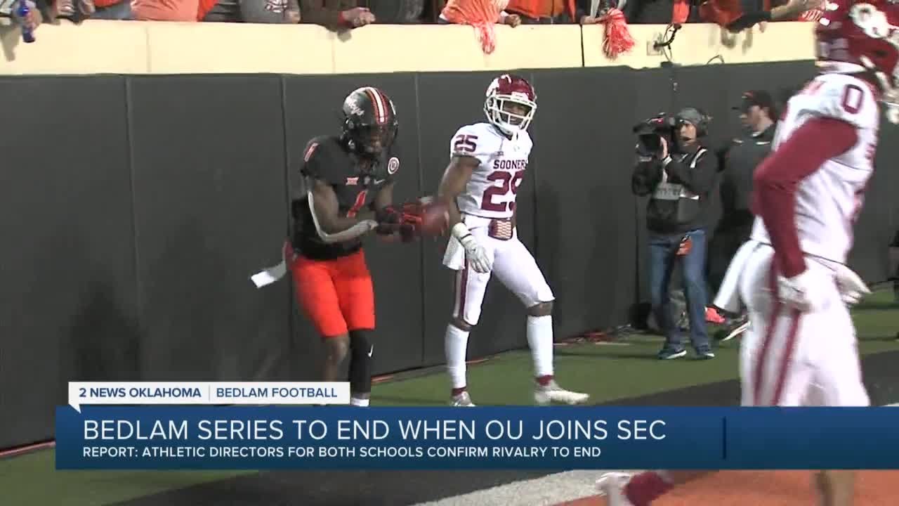 Yearly 'Bedlam' football series will end when Oklahoma leaves Big 12 ...
