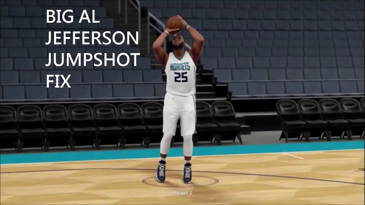 2k16 Al Jefferson Jumpshot Fix - YouTube