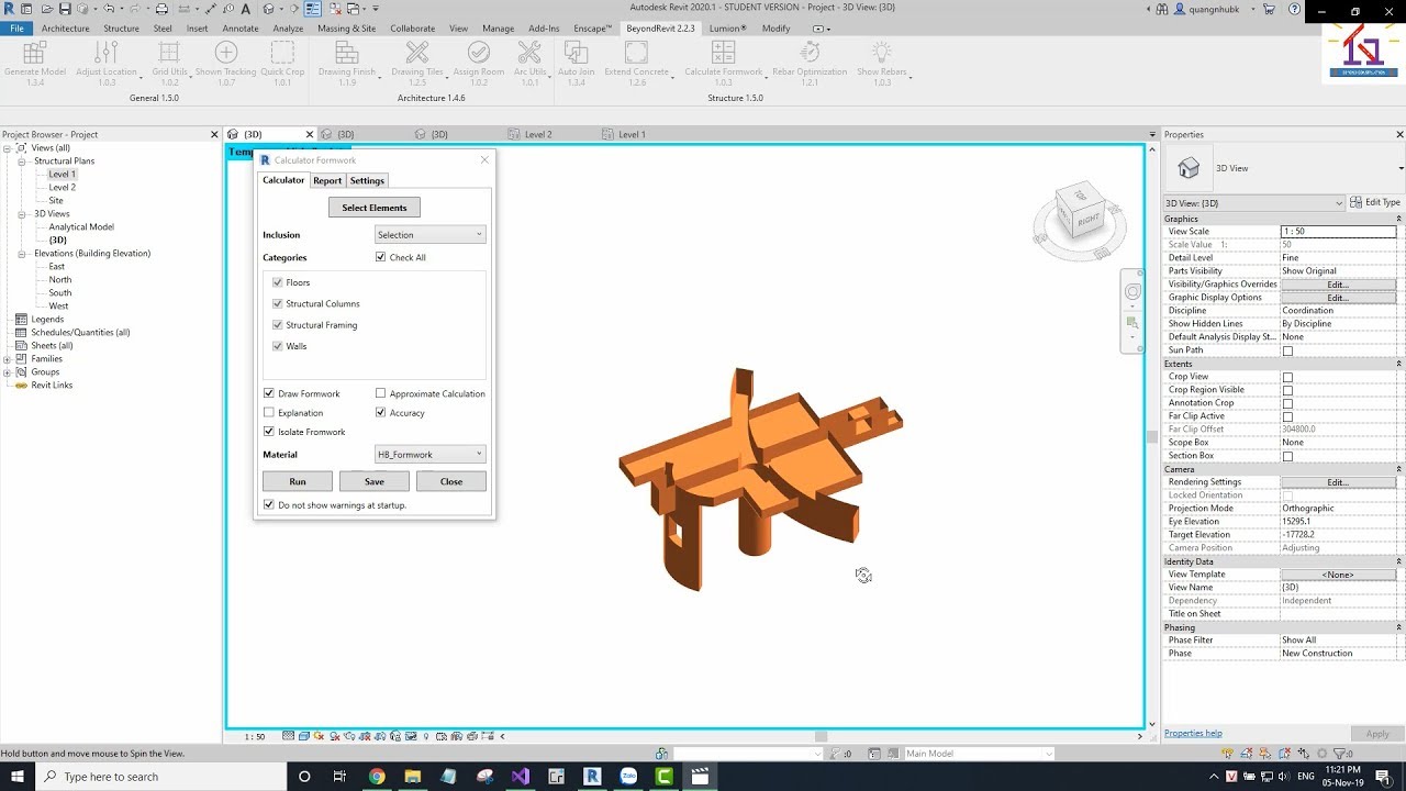 Calculate & Draw Formwork | Revit API - YouTube
