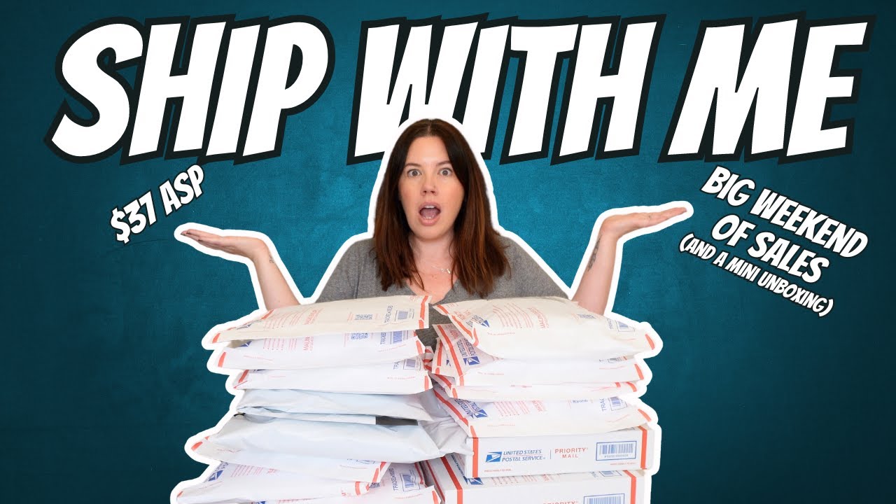 Big Weekend of Sales! Ship My Poshmark and eBay Orders With Me (and a ...