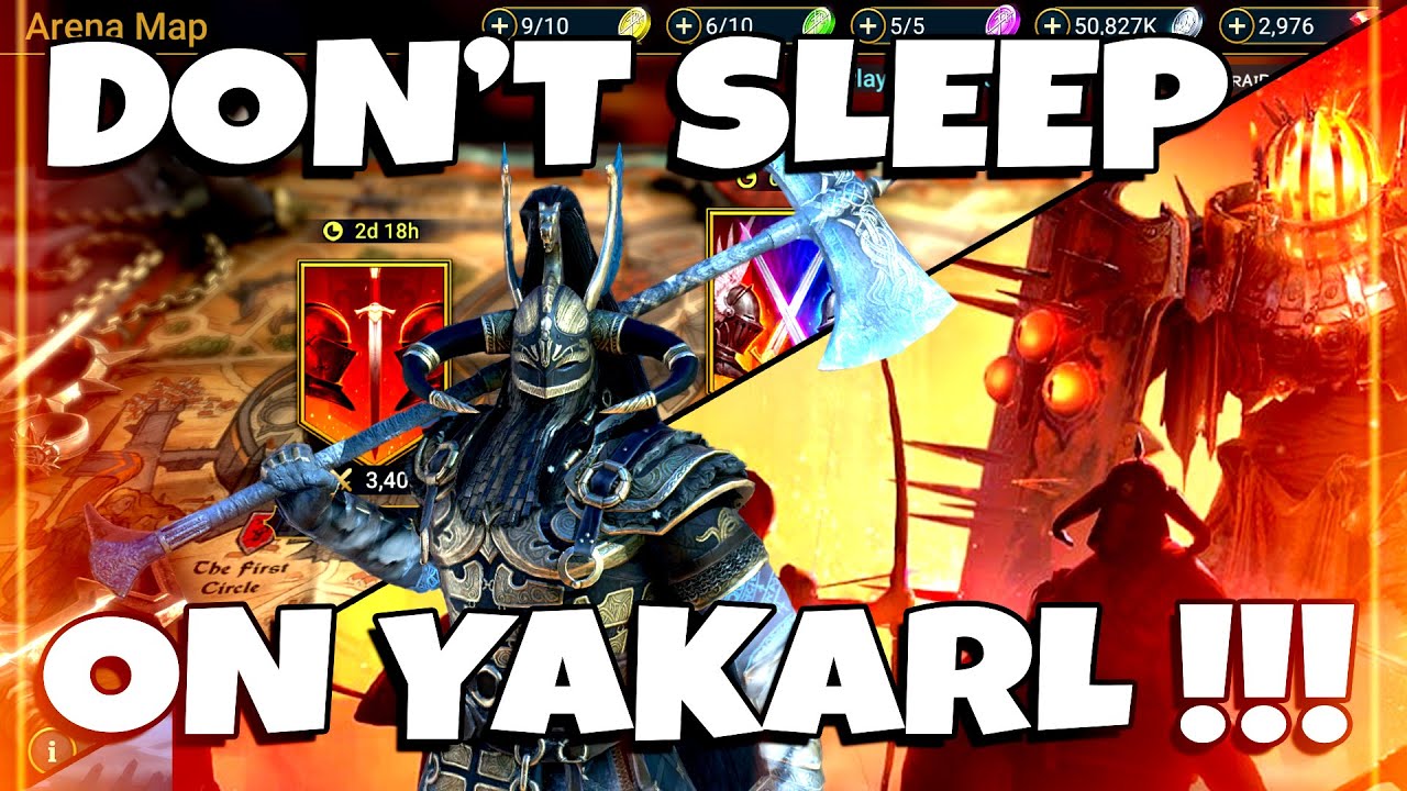 YAKARL destroys FIREKNIGHT hard and ARENA Raid Shadow Legends: - YouTube