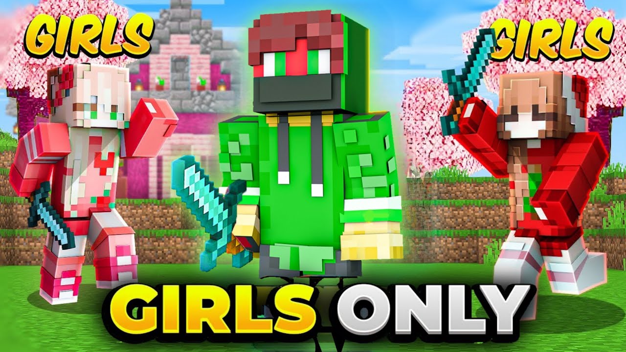 I Secretly Joined a 'GIRLS ONLY' Server in Minecraft... - YouTube