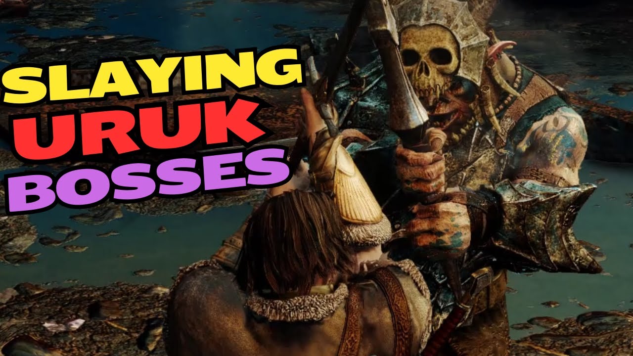 Uruk Captain Slaying Compilation | Shadow Of Mordor - YouTube