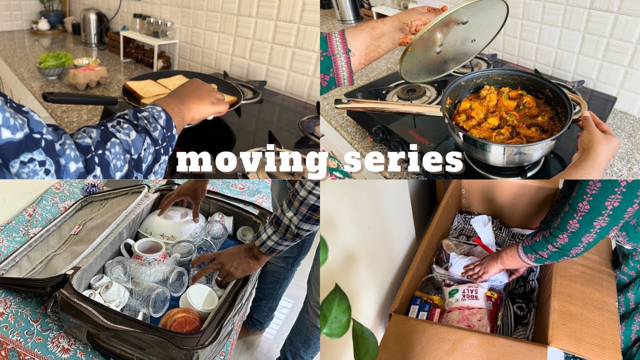 Moving Series | Kitchen Packing Started |Productive Day in my Life ...