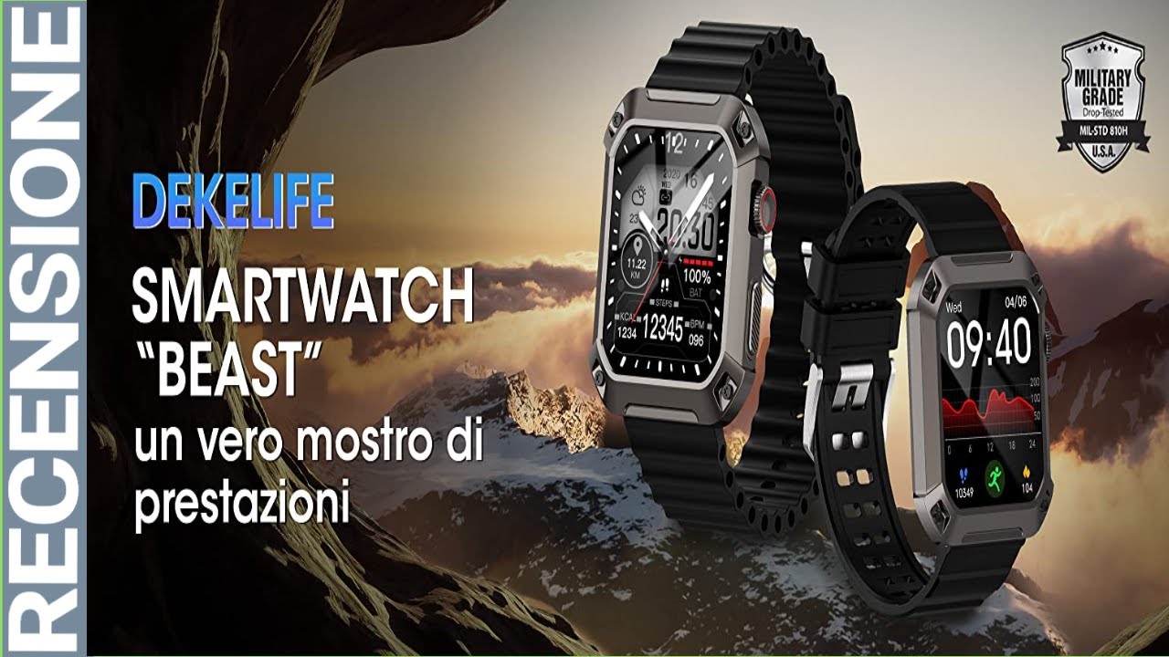 DEKELIFE NX5 Smartwatch 5ATM - App Da Fit - Android e iOS - Orologio ...