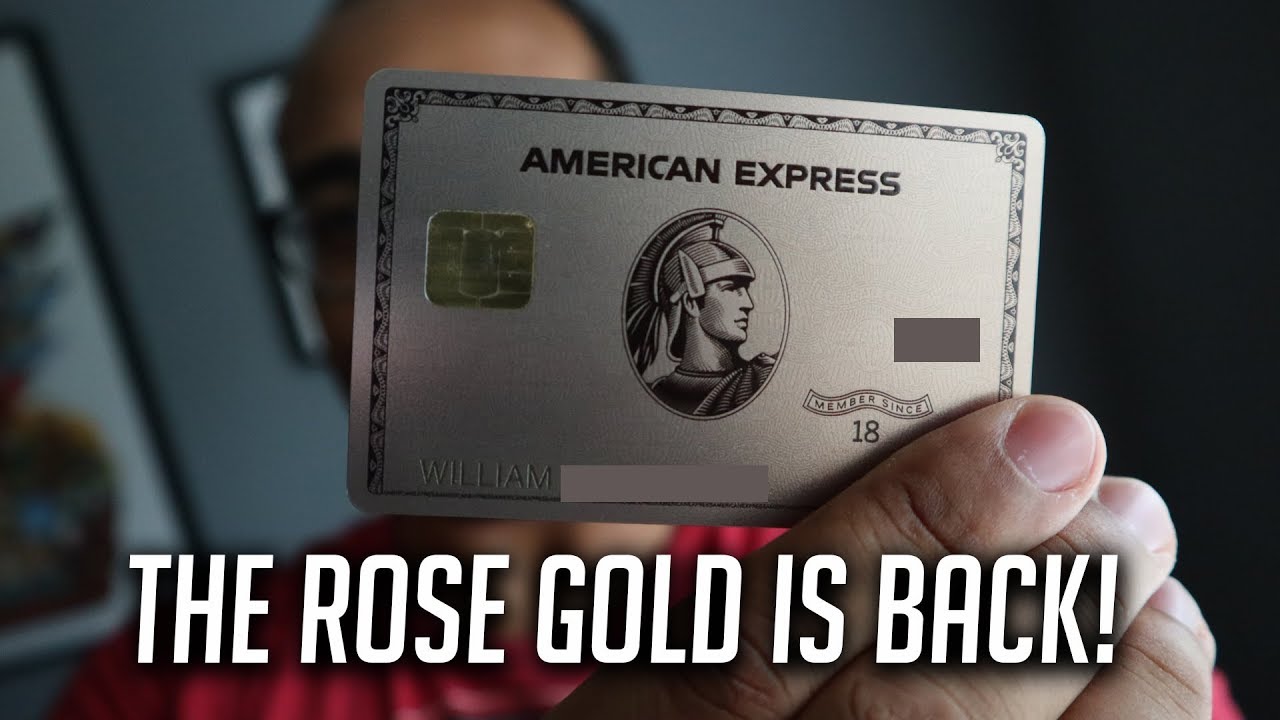 The American Express Rose Gold Card is Back! - YouTube