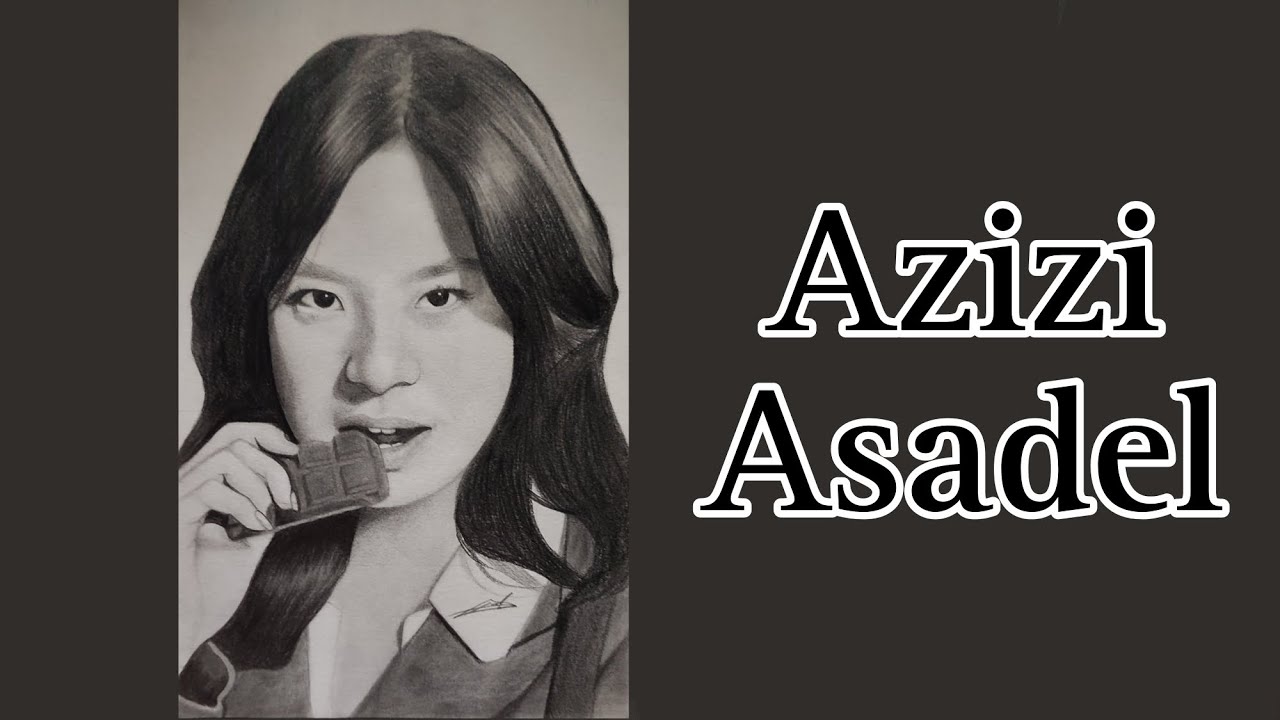 Menggambar Azizi Asadel(Zee Jkt48) - YouTube