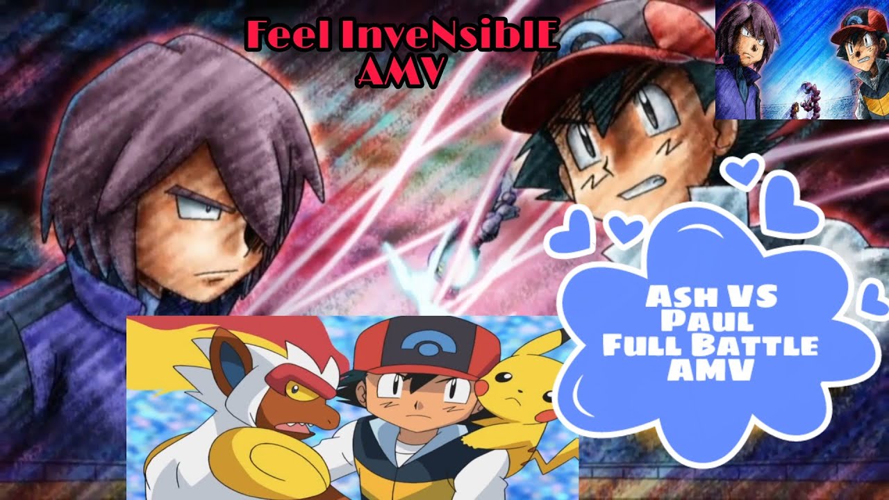 Pokemon Ash VS Paul ||Full battle || AMV - YouTube
