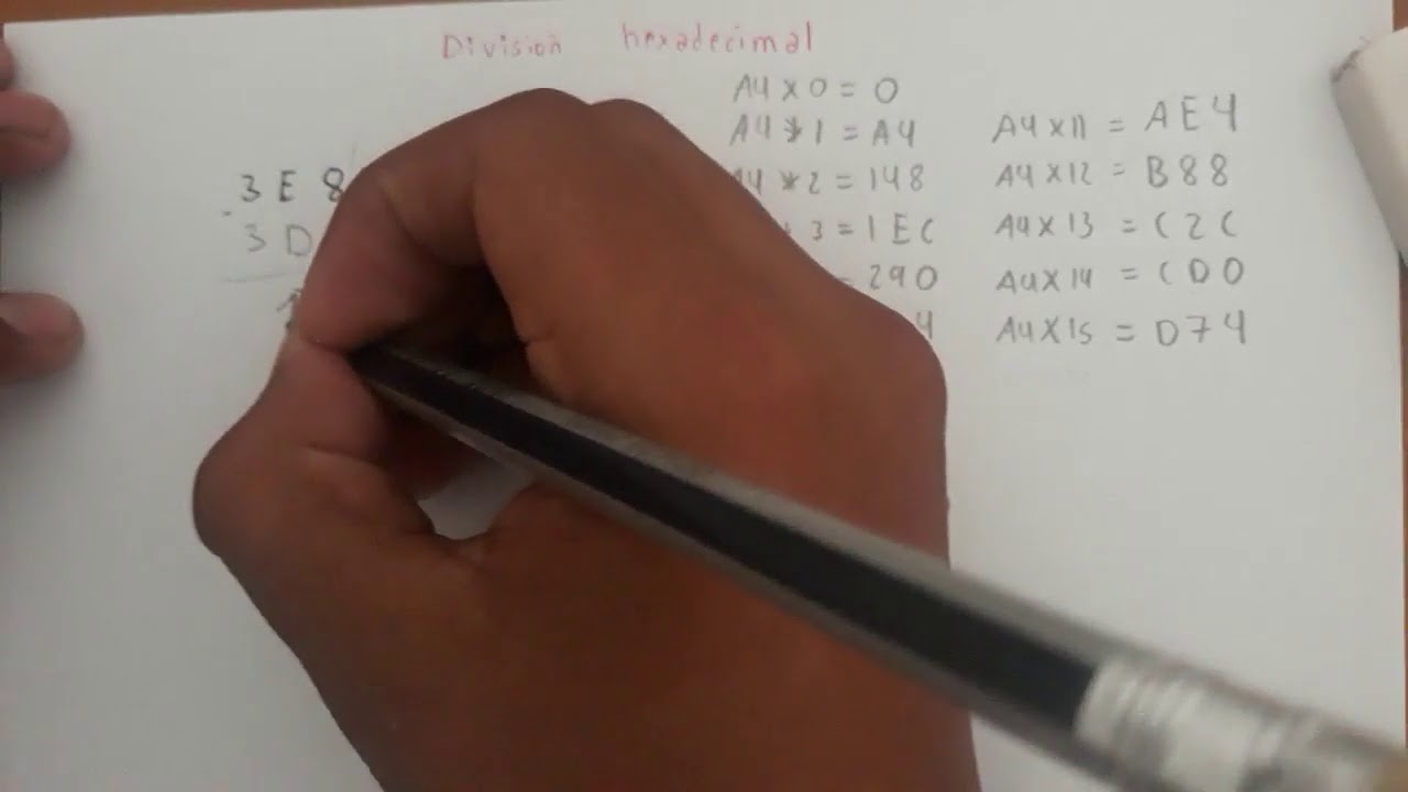 #13 sistema Hexadecimal(división) - YouTube