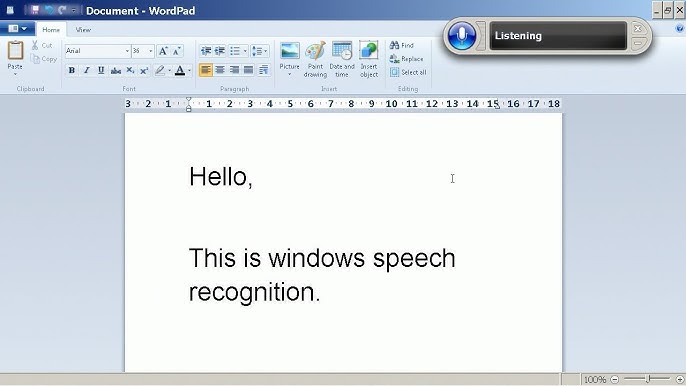 Voice Recognition Software For Windows 7