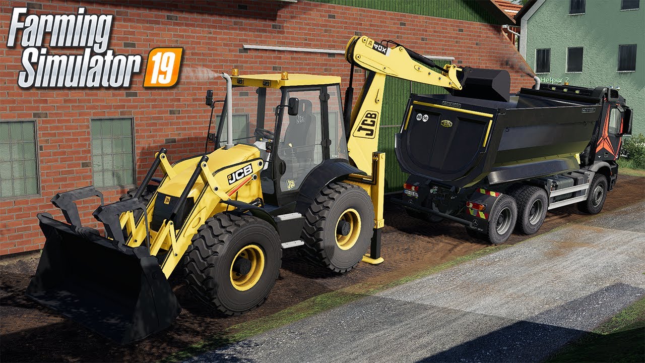 🚧JCB 4CX🚧|| Public Works On Geiselsberg || FS19 MINING MODS - YouTube