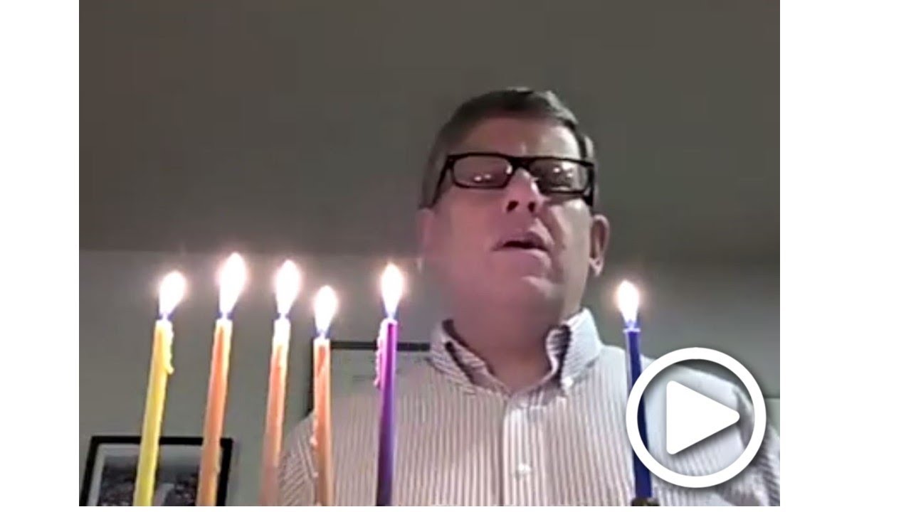 Chanukah Candle lighting 5th Night with Rabbi Dan Ornstein - YouTube