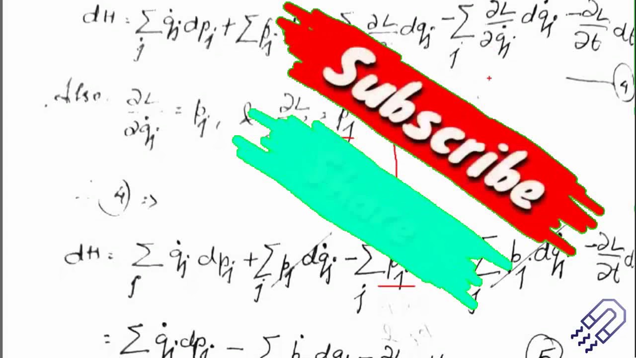 Classical Mechanics | Lecture 12 | Hamilton Equation of motion - YouTube
