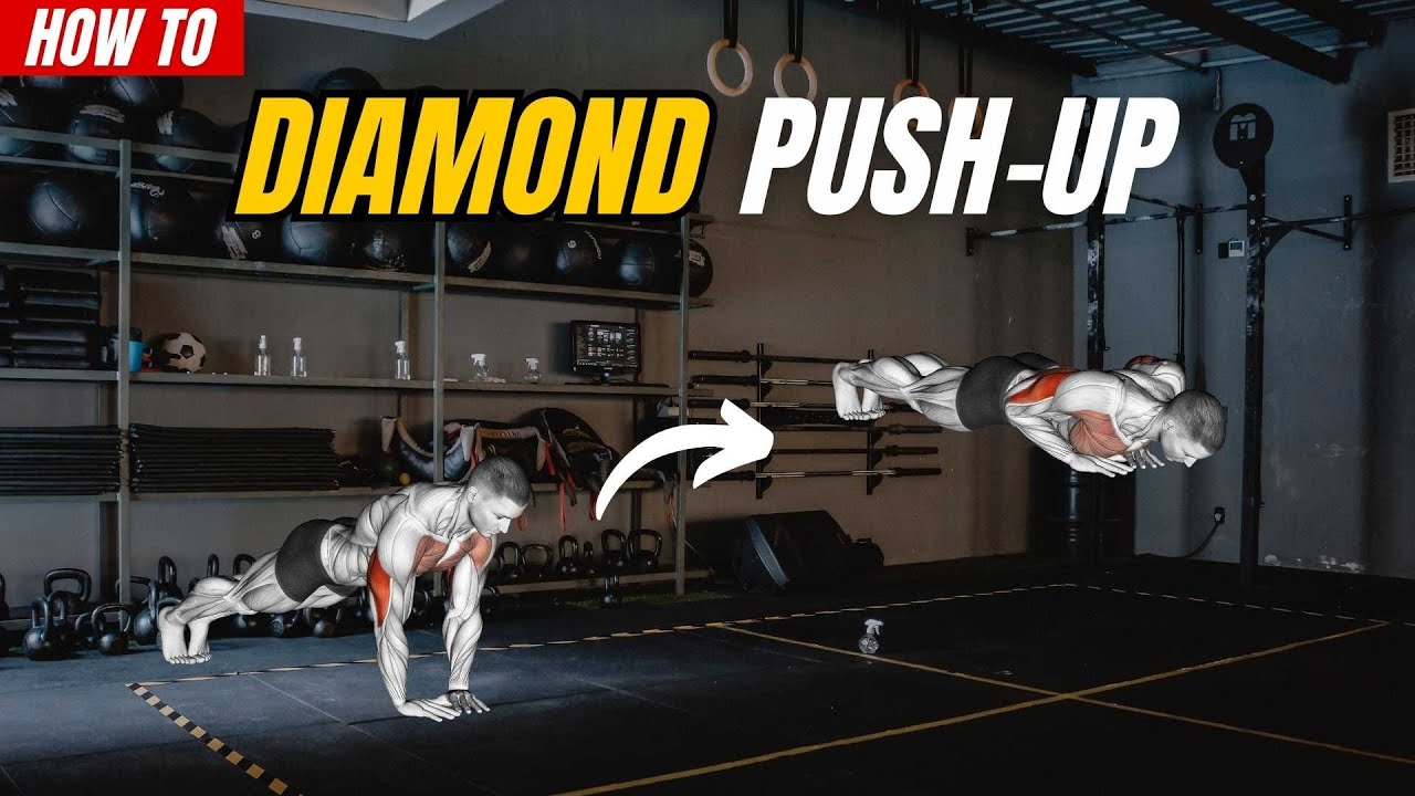 DIAMOND PUSH-UP: Build Stronger Triceps & Chest FAST! - YouTube