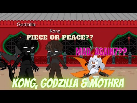 Godzilla, Kong and Mothra. Gacha Life Version (Comedy) #kong #godzilla ...