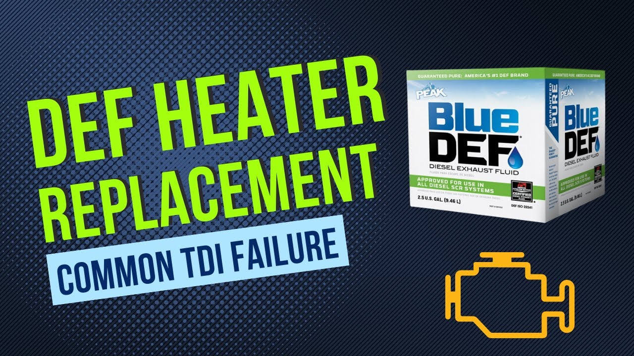 Replacing a DEF heater on a Volkswagen Passat TDI - YouTube