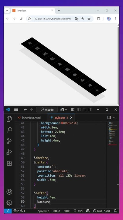 Animated Navigation Bar HTML SCSS #shorts - YouTube