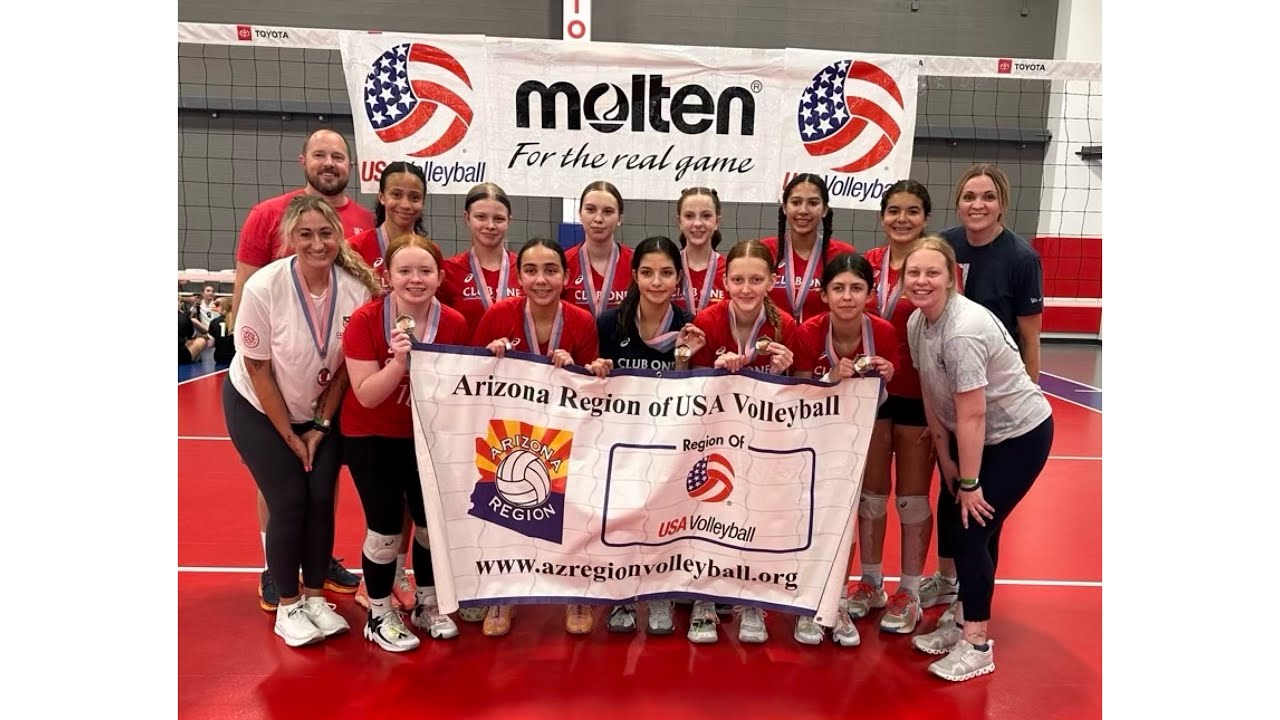 USAV Nationals Gold Semis: Club One 13P vs SA Juniors 13 - YouTube