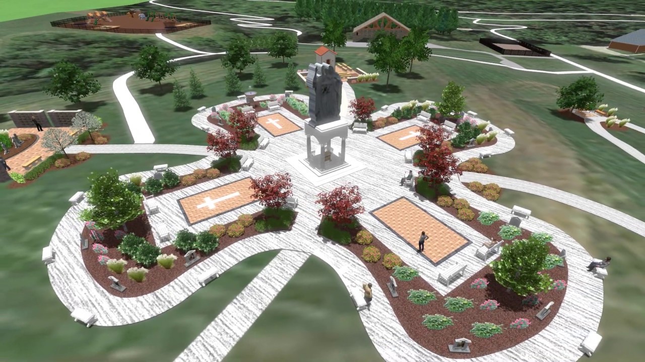 rosary walk prayer garden video - YouTube