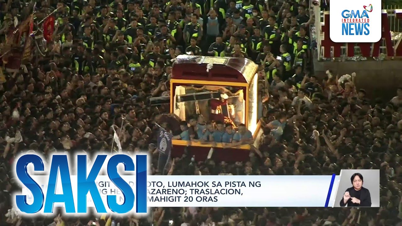 Mahigit 8M deboto, lumahok sa pista ng Poong Hesus Nazareno; traslacion ...