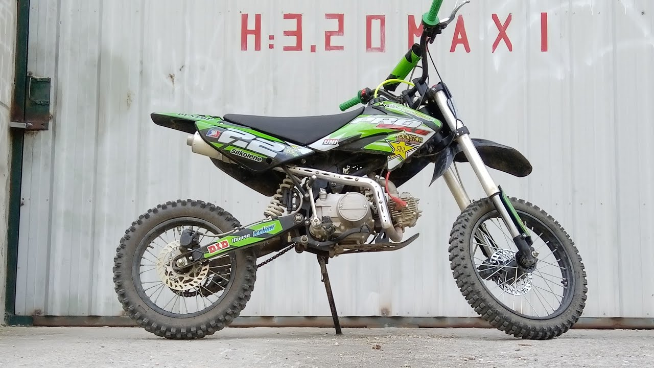 dirt pro bike 125 MiniMX : il vient me l'a montré ! - YouTube