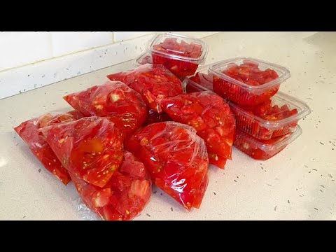 DOMATESLERİ Bu YÖNTEMLE Derin DONDURUCUDA Saklıyorum! KIŞIN Rahat EDİYORUM Pratik VE Hızlı