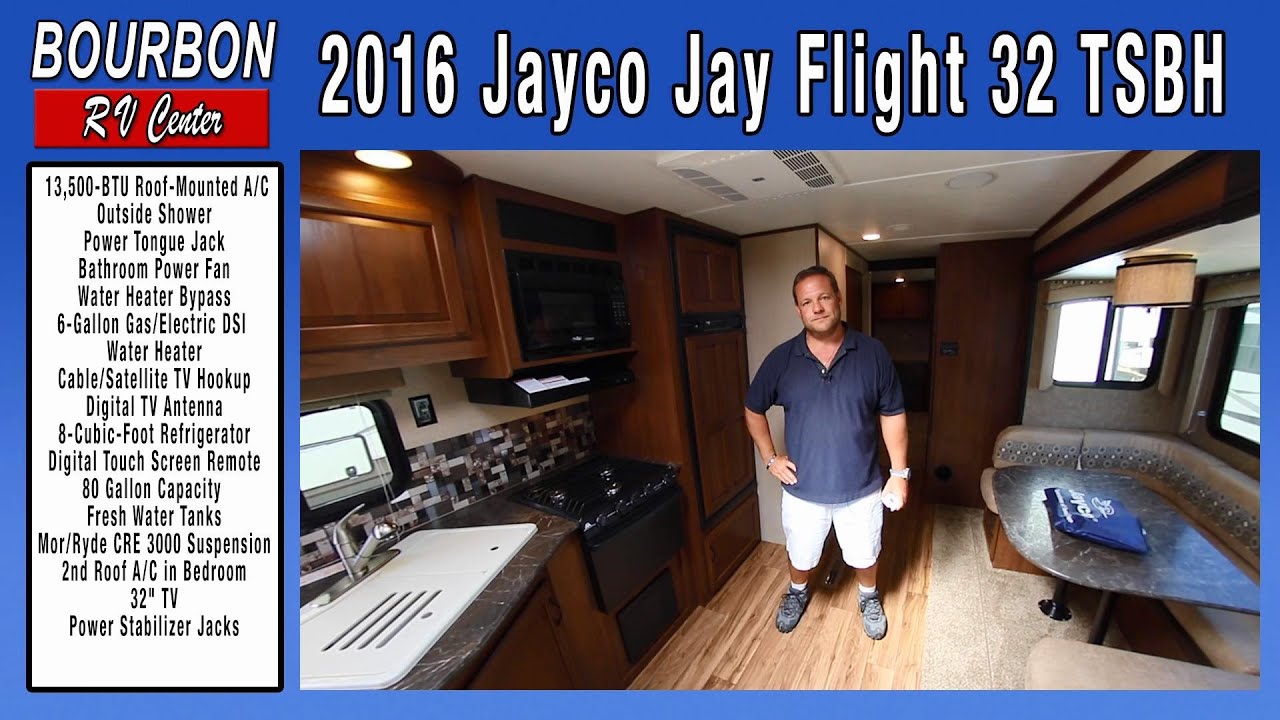 2016 Jayco Jay Flight 32TSBH Tour | Bourbon RV Center - YouTube
