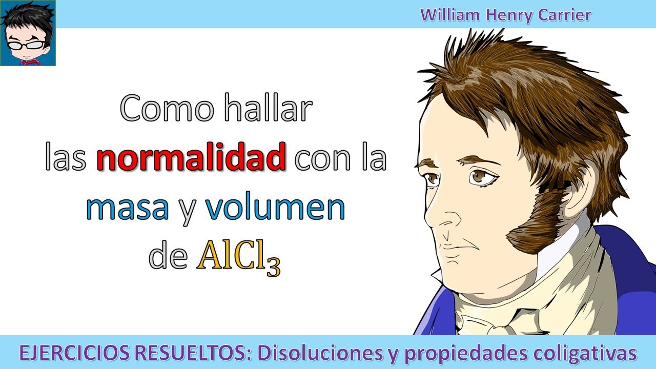 Como hallar la normalidad con la masa y volumen de AlCl3 - YouTube